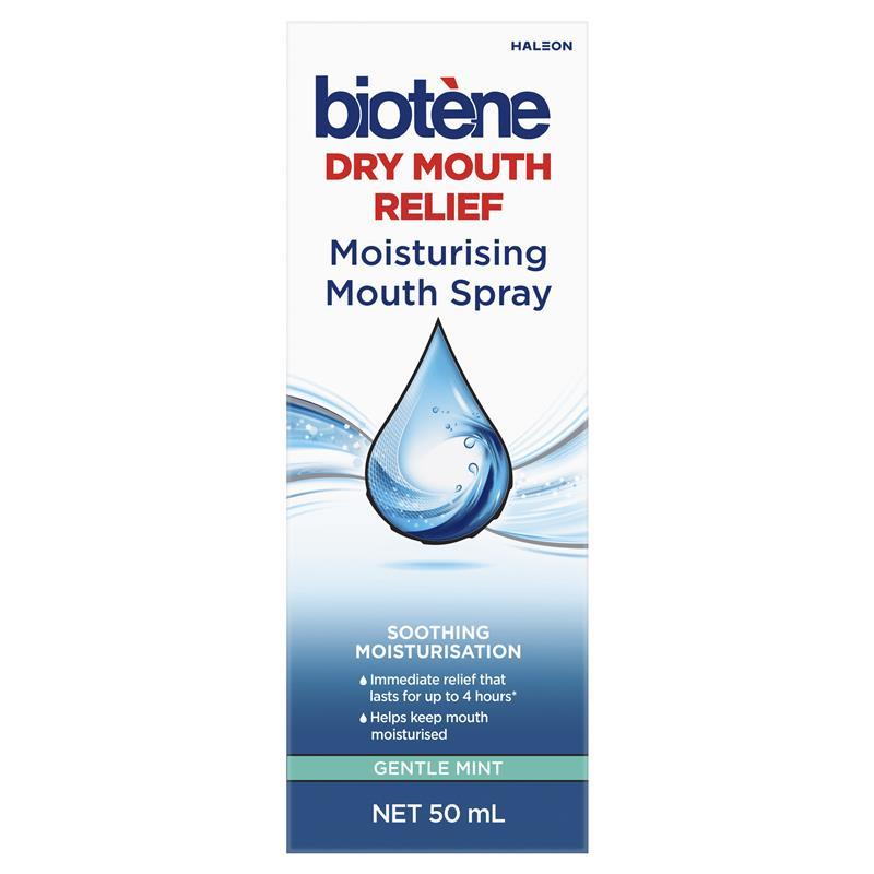 Buy Biotene Dry Mouth Relief Spray Gentle Mint 50ml online at Chemist ...