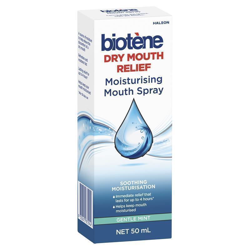Buy Biotene Dry Mouth Relief Spray Gentle Mint 50ml online at Chemist ...