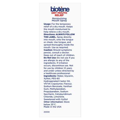 Buy Biotene Dry Mouth Relief Spray Gentle Mint 50ml online at Chemist ...