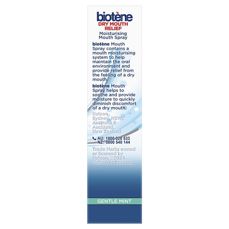 Buy Biotene Dry Mouth Relief Spray Gentle Mint 50ml online at Chemist ...