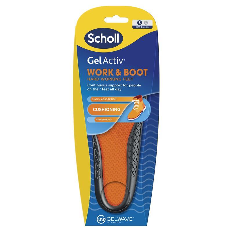 Buy Scholl Gel Activ Insole Work & Boot Small online at Chemist Warehouse
