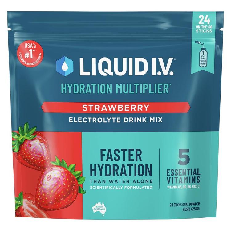 Buy Liquid IV Hydration Strawberry 24 Sachets online at Chemist Warehouse