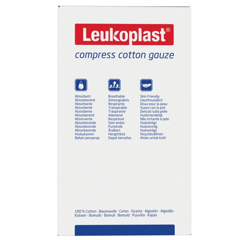 Buy Leukoplast Compress Cotton Gauze 10 x 10cm 50 Pack online at ...