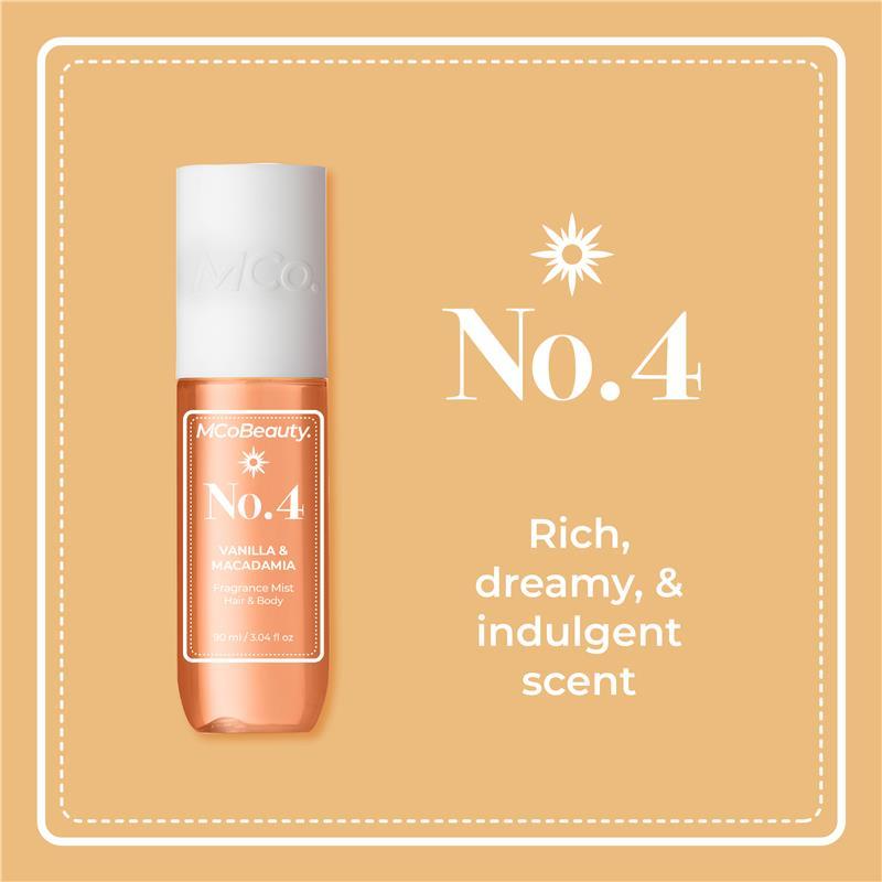 Buy MCoBeauty Vanilla & Macadamia No.4 Fragrance Hair & Body Mist 90ml ...