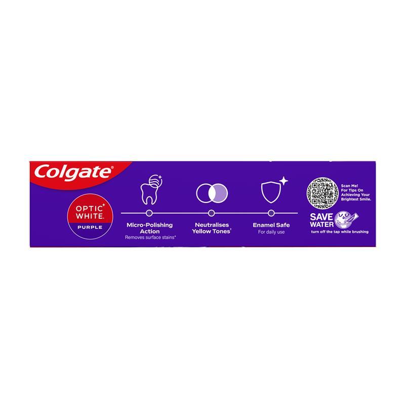 Buy Colgate Toothpaste Optic White Purple 100g online at Chemist Warehouse