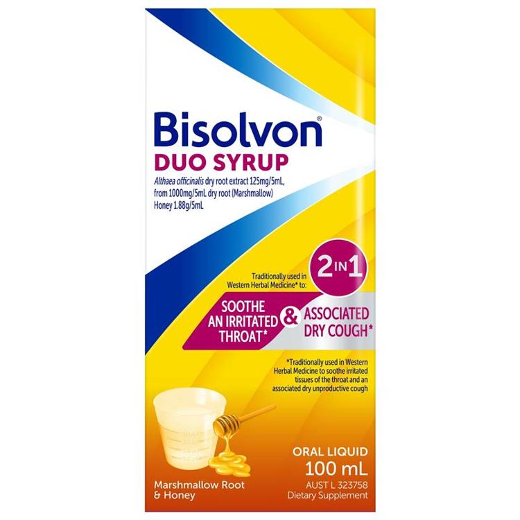 Buy Bisolvon Duo Cough Syrup 100ml online at Chemist Warehouse