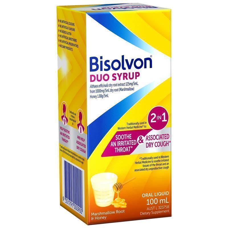 Buy Bisolvon Duo Cough Syrup 100ml online at Chemist Warehouse