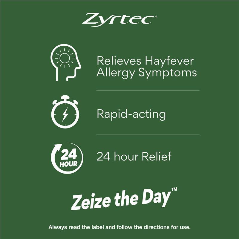 Buy Zyrtec 10mg 100 Tablets Exclusive Size online at Chemist Warehouse