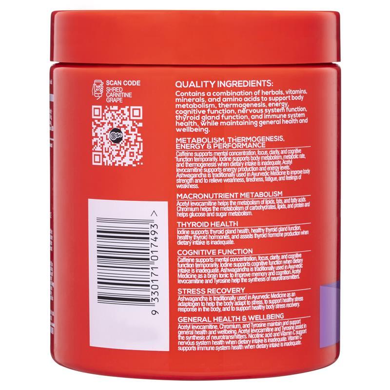 Buy BSc Shred Carnitine Grape 300g online at Chemist Warehouse