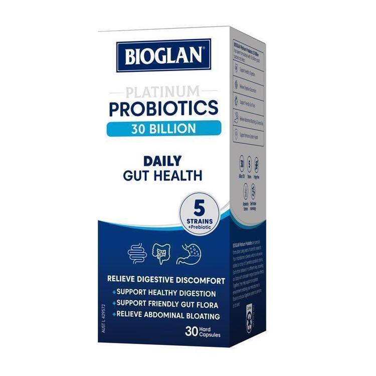 Buy Bioglan Platinum Probiotics Daily 30 Billion 30 Capsules online at ...