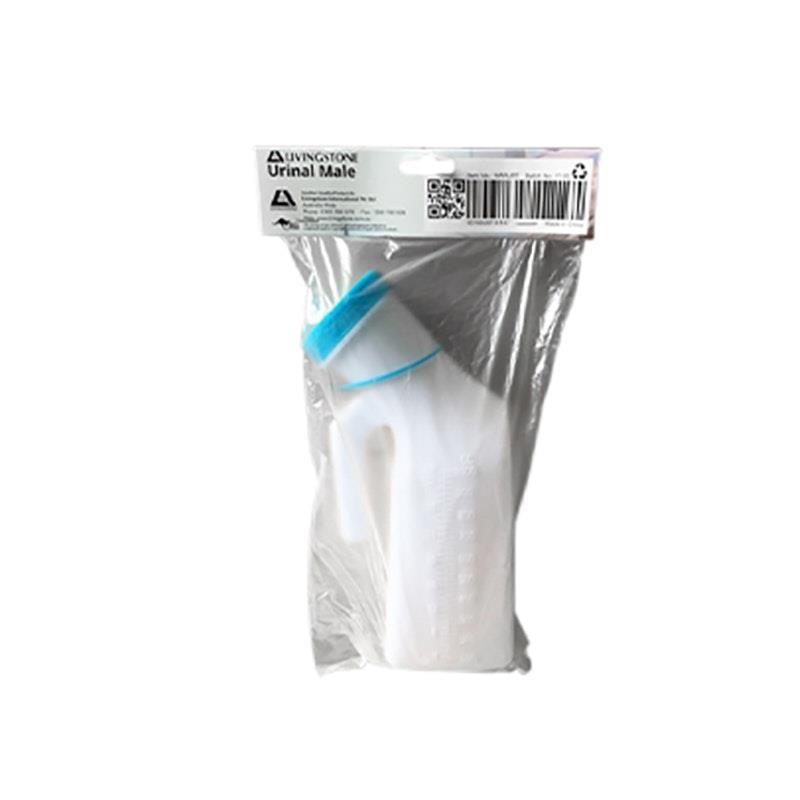 Buy Livingstone Urinal Male with Lid 1L Graduated Plastic 1Piece online ...