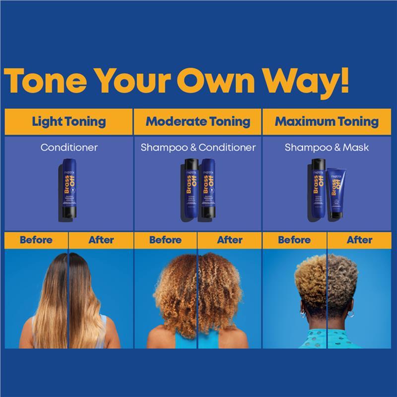 Buy Matrix Brass Off Blue Toning Shampoo 300ml online at Chemist Warehouse
