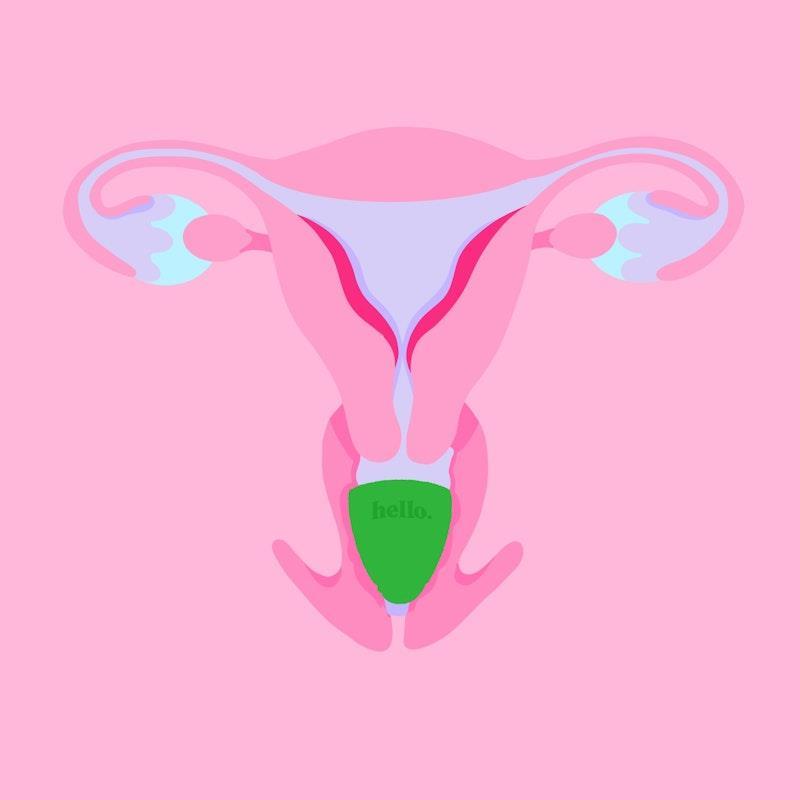 Buy Hello Period Low Cervix Cup Green MED online at Chemist Warehouse