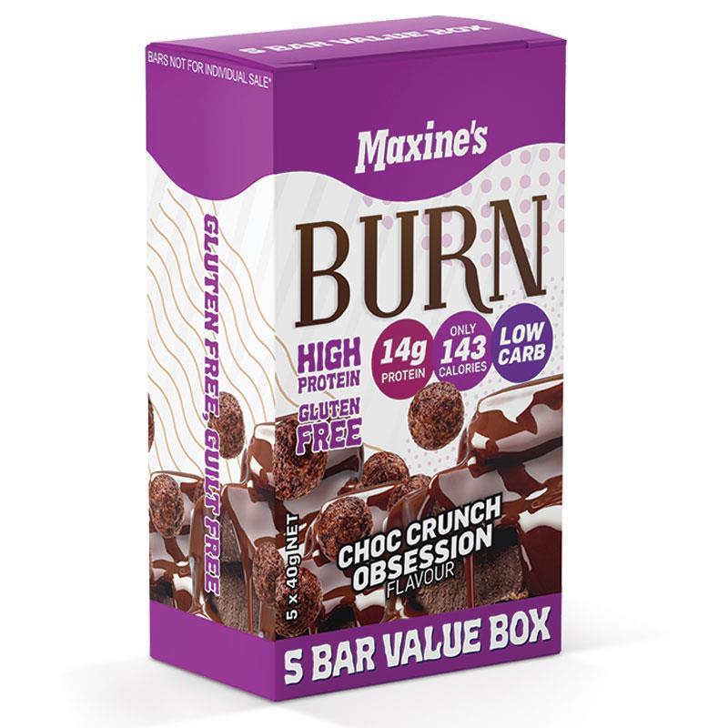 Buy Maxine's Burn Bars Choc Crunch Obsession 5 x 40g online at Chemist ...