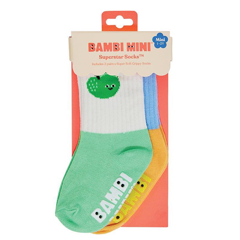 Buy Bambi Mini Co. Superstar Socks Unisex Apple 1-2 Years online at ...