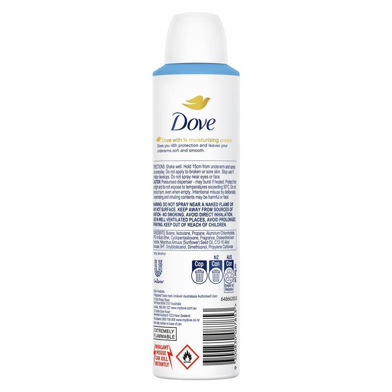 Buy Dove Women Antiperspirant Aerosol Classic Fresh 250ml online at ...