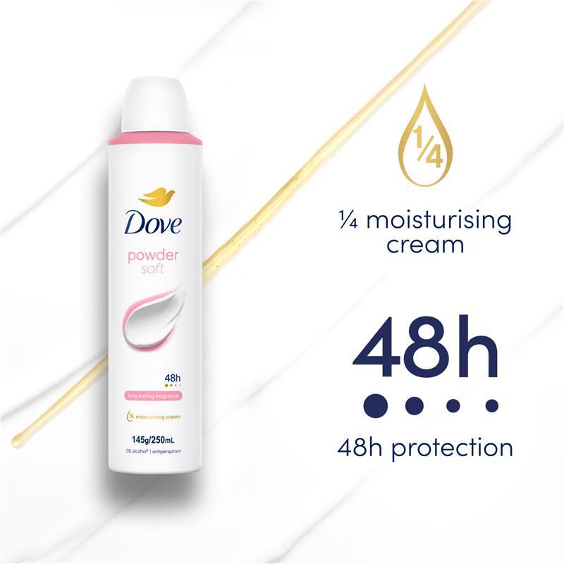 Buy Dove Women Antiperspirant Aerosol Powder Soft 250ml online at ...