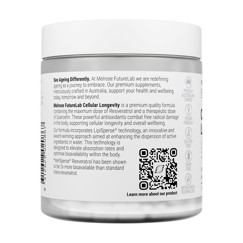Buy Melrose FutureLab Cellular Longevity 30 Capsules online at Chemist ...