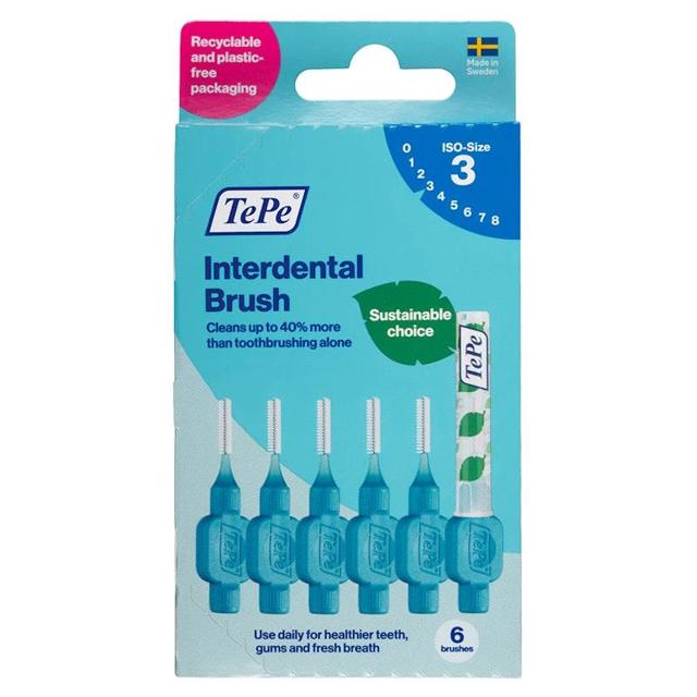 Buy TePe Interdental Brushes - Original Blue-Size 3 online at Chemist ...