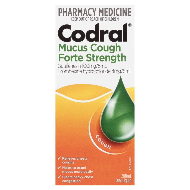 Buy Codral Mucus Cough Forte 200ml online at Chemist Warehouse