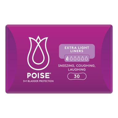 Buy Poise Extra Light Liner Bulk 30 Pack online at Chemist Warehouse