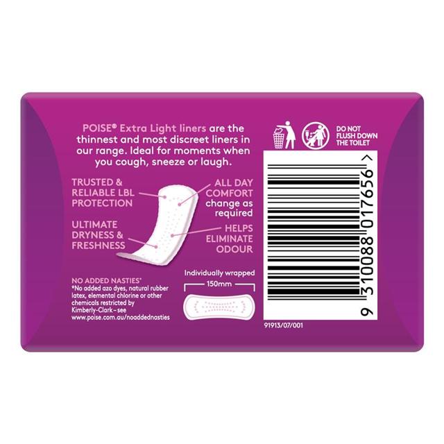 Buy Poise Extra Light Liner Bulk 30 Pack online at Chemist Warehouse