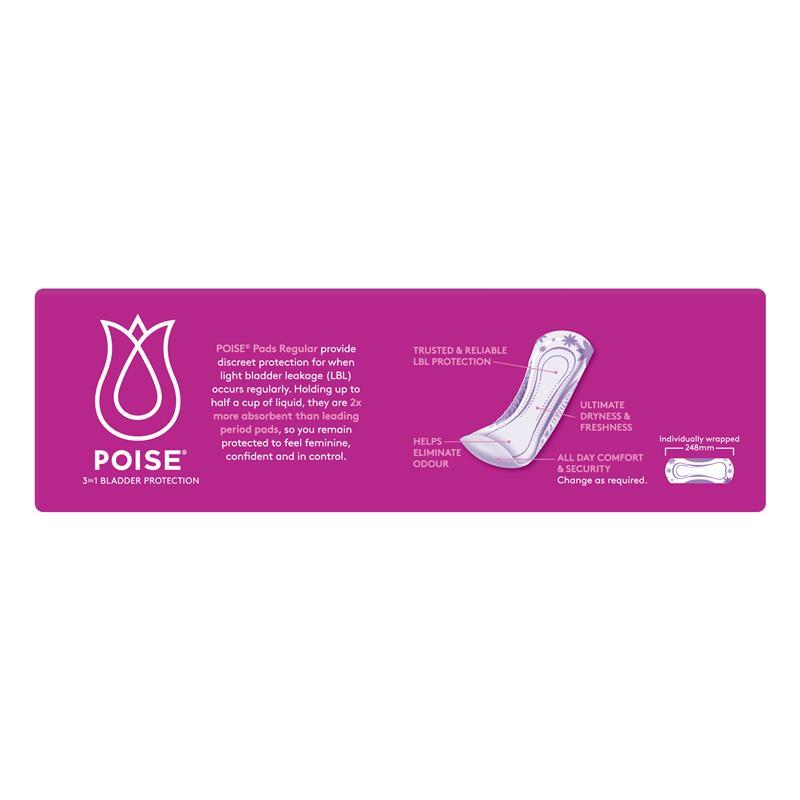 Buy Poise Pad Regular Bulk 32 Pack online at Chemist Warehouse