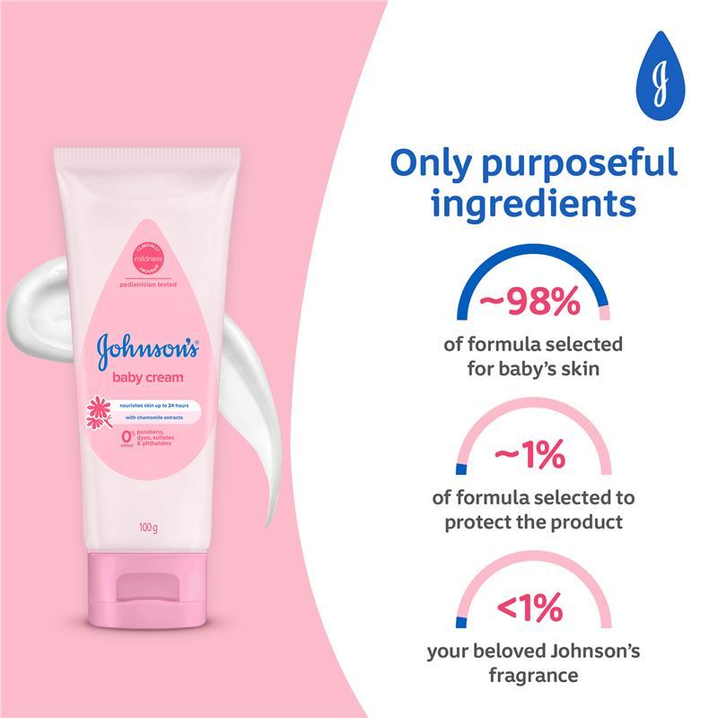 Buy Johnsons Baby Moisturising Cream Tube 100g online at Chemist Warehouse