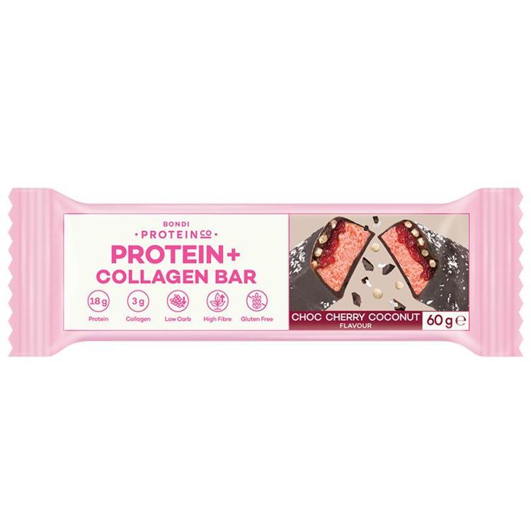 Buy Bondi Protein Collagen Protein Bar Choc Cherry Coconut 60g online ...