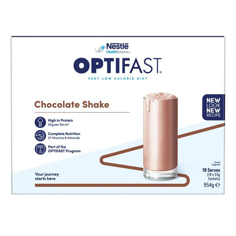 Buy Optifast VLCD Shake Chocolate 18 x 53g online at Chemist Warehouse
