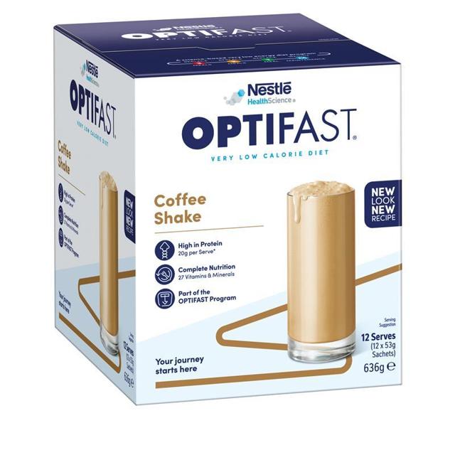 Buy Optifast VLCD Shake Coffee 12 x 53g online at Chemist Warehouse