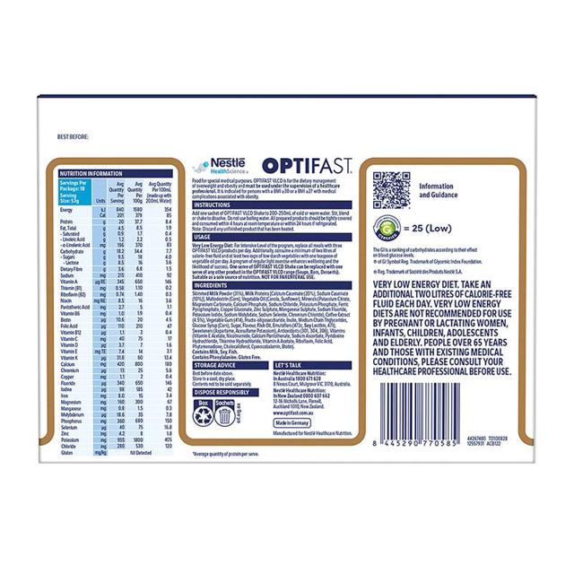 Buy Optifast VLCD Shake Coffee 18 x 53g Exclusive Bulk Size online at ...