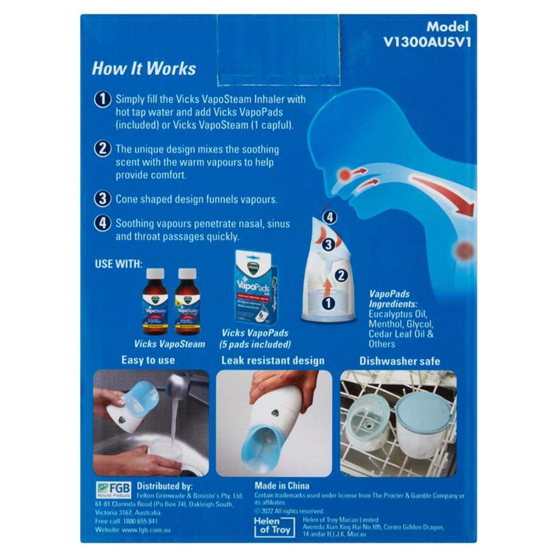 Buy Vicks VapoSteam Inhaler online at Chemist Warehouse