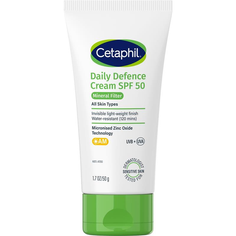 Buy Cetaphil Daily Defence Cream SPF 50 50g online at Chemist Warehouse