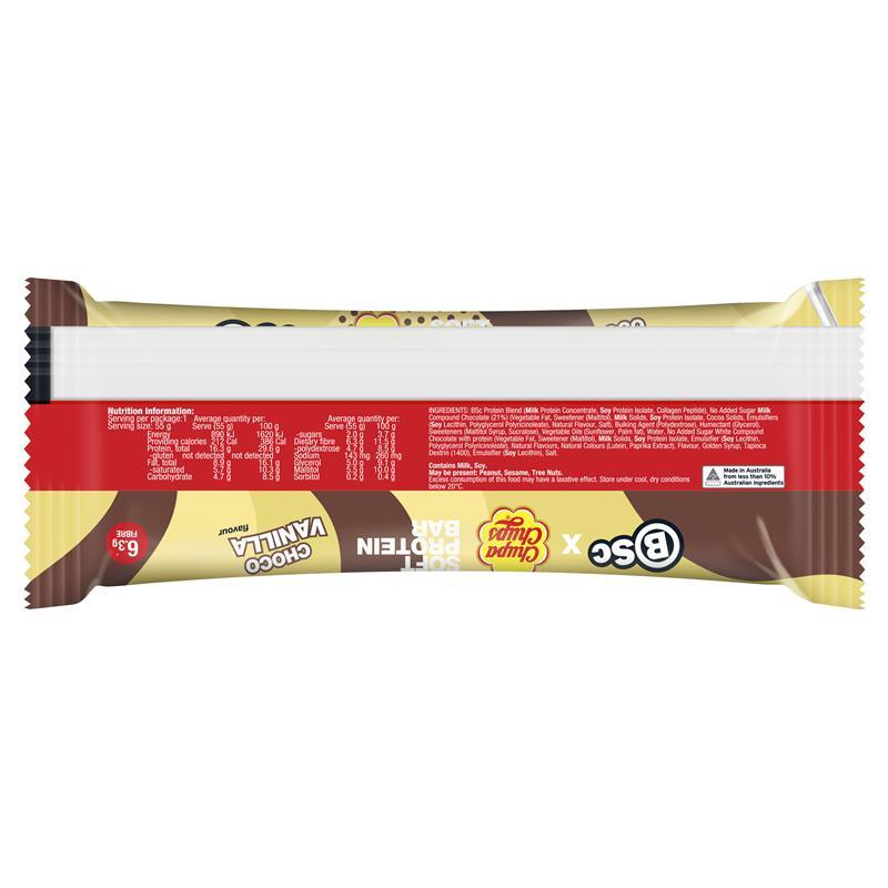 Buy BSc x Chupa Chups Soft Protein Bar Choco Vanilla 55g online at ...