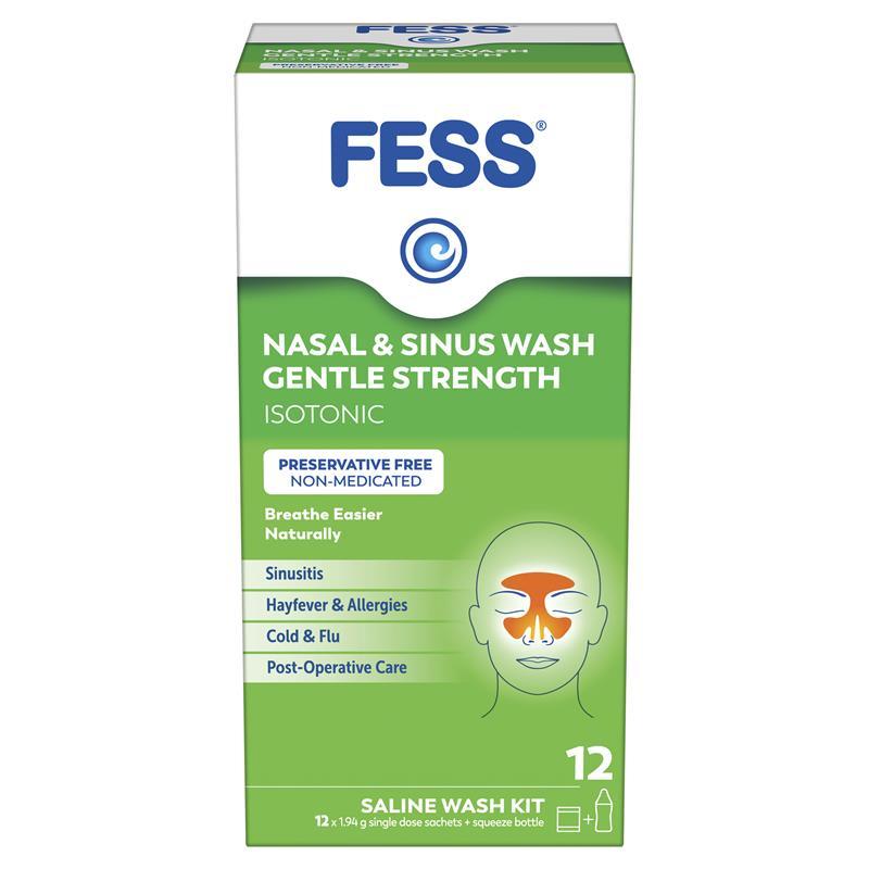 Buy Fess Nasal & Sinus Wash Kit 12 Sachets online at Chemist Warehouse