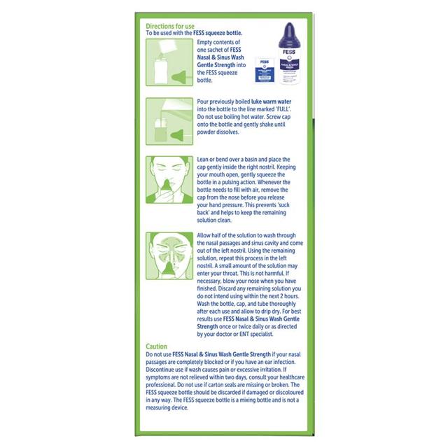 Buy Fess Nasal & Sinus Wash Kit 12 Sachets online at Chemist Warehouse