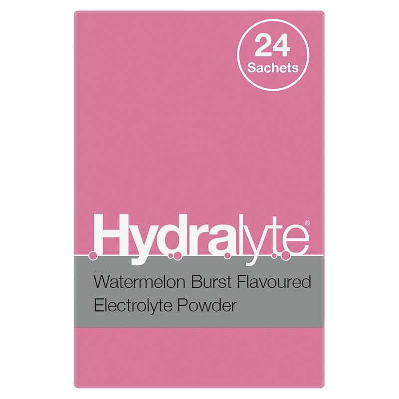 Buy Hydralyte Electrolyte Watermelon Sachets Value Pack 4.9g x 24 ...