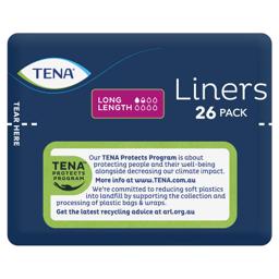 Buy TENA Liners Long 26 Pack online at Chemist Warehouse