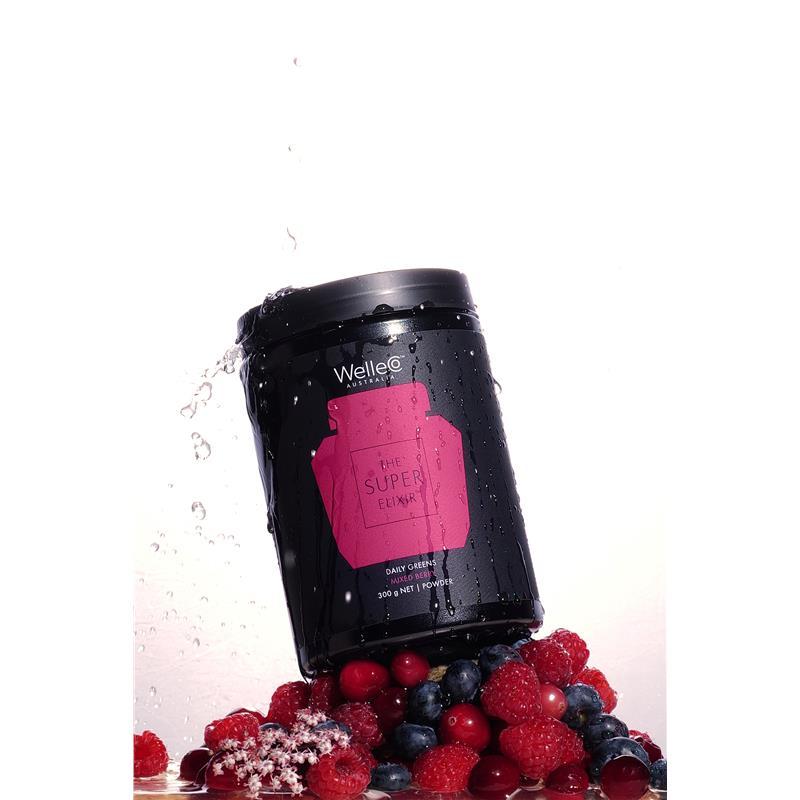 Buy WelleCo The Super Elixir Mixed Berry 300g Jar Exclusive online at ...
