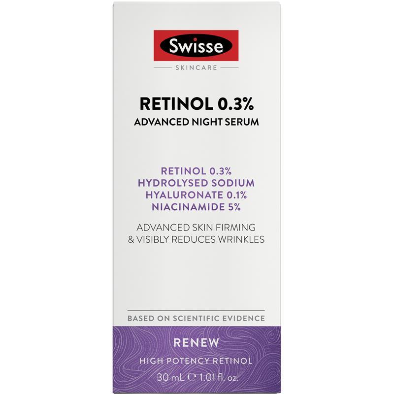 Buy Swisse Skincare Retinol 0.3% Advanced Night Serum 30ml online at ...