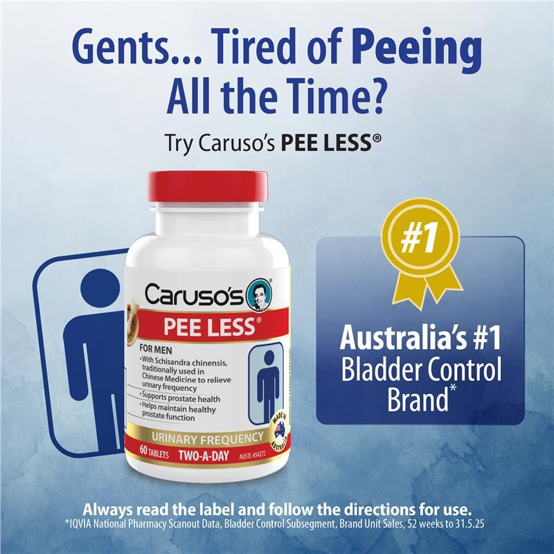 Buy Carusos Pee Less 60 Tablets online at Chemist Warehouse