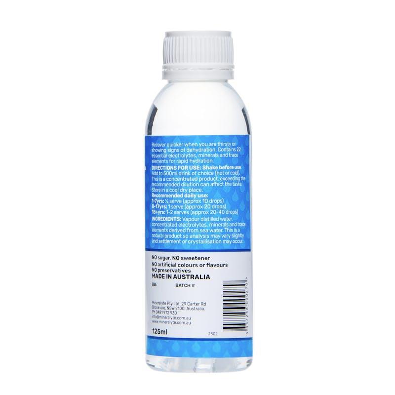 Buy Mineralyte Hydrate+ Rapid Hydration Drops Unflavoured 125ml (124 ...