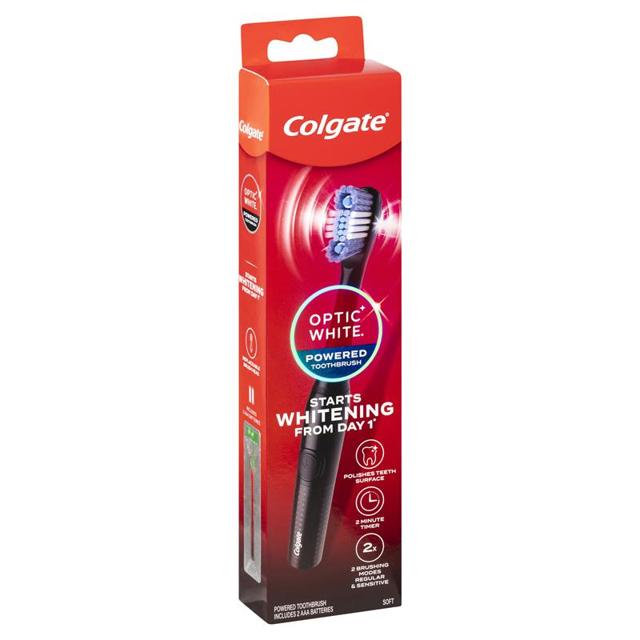 Buy Colgate Optic White Power Toothbrush Soft online at Chemist Warehouse