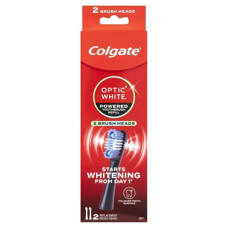 Buy Colgate Optic White Power Toothbrush Refill Soft 2 Pack online at ...