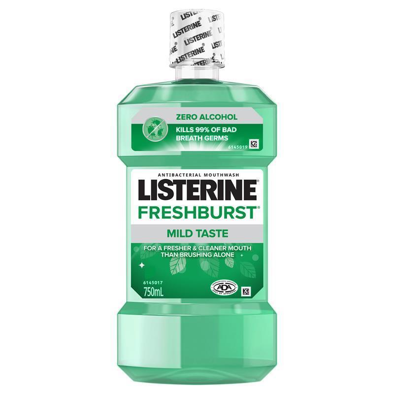 Buy Listerine Mouthwash Freshburst Zero 750ml online at Chemist Warehouse