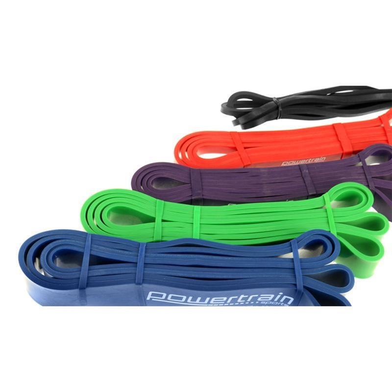 Buy Powertrain Home Gym Workout Resistance Exercise Band - 5 Pieces Set ...