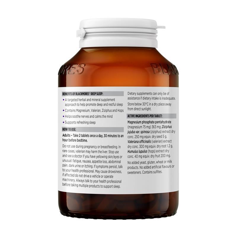 Buy Blackmores Deep Sleep 120 Tablets online at Chemist Warehouse