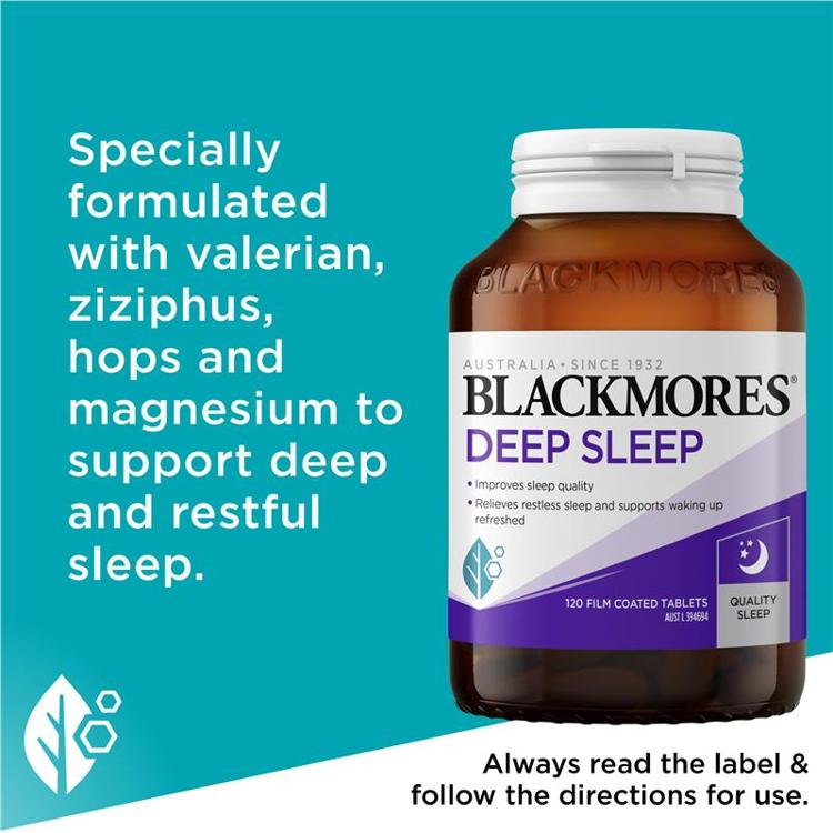 Buy Blackmores Deep Sleep 120 Tablets online at Chemist Warehouse