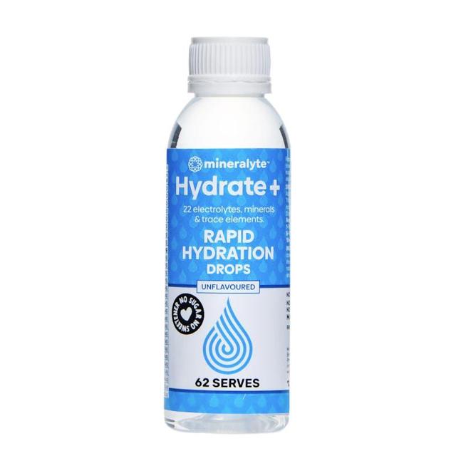 Buy Mineralyte Hydrate+ Rapid Hydration Drops Unflavoured (62 serves ...